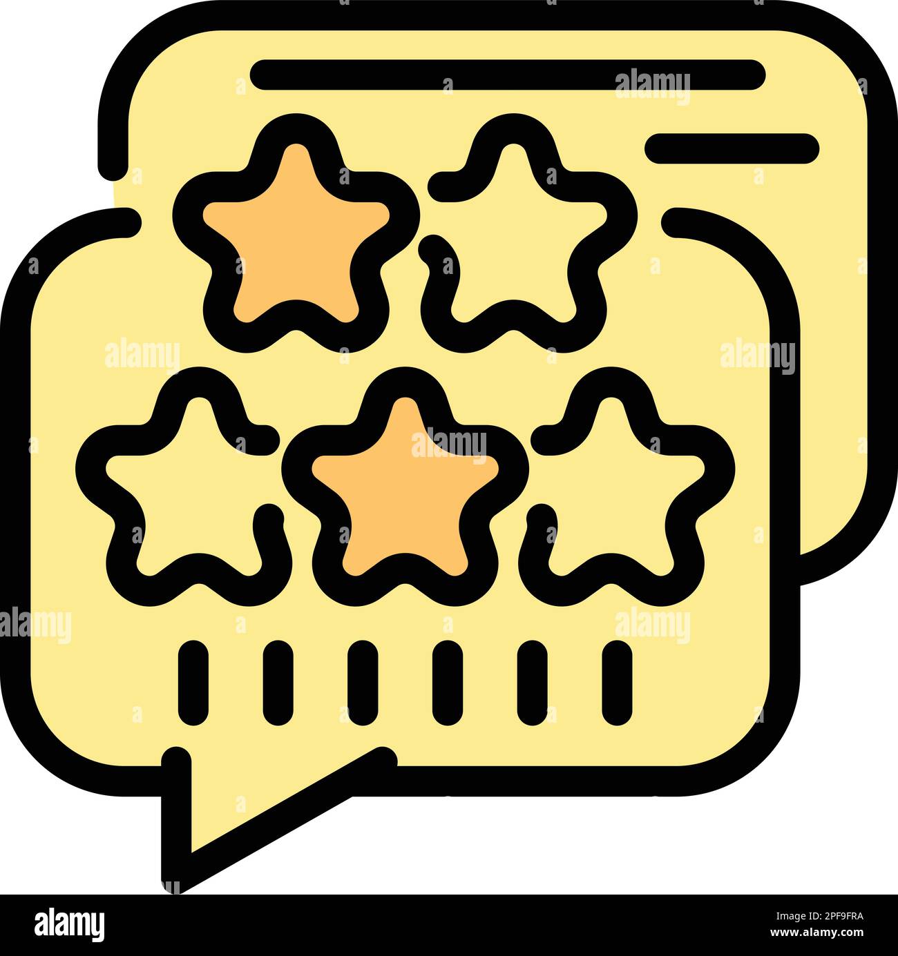 Ranking chat icon. Outline Ranking chat vector icon for web design ...