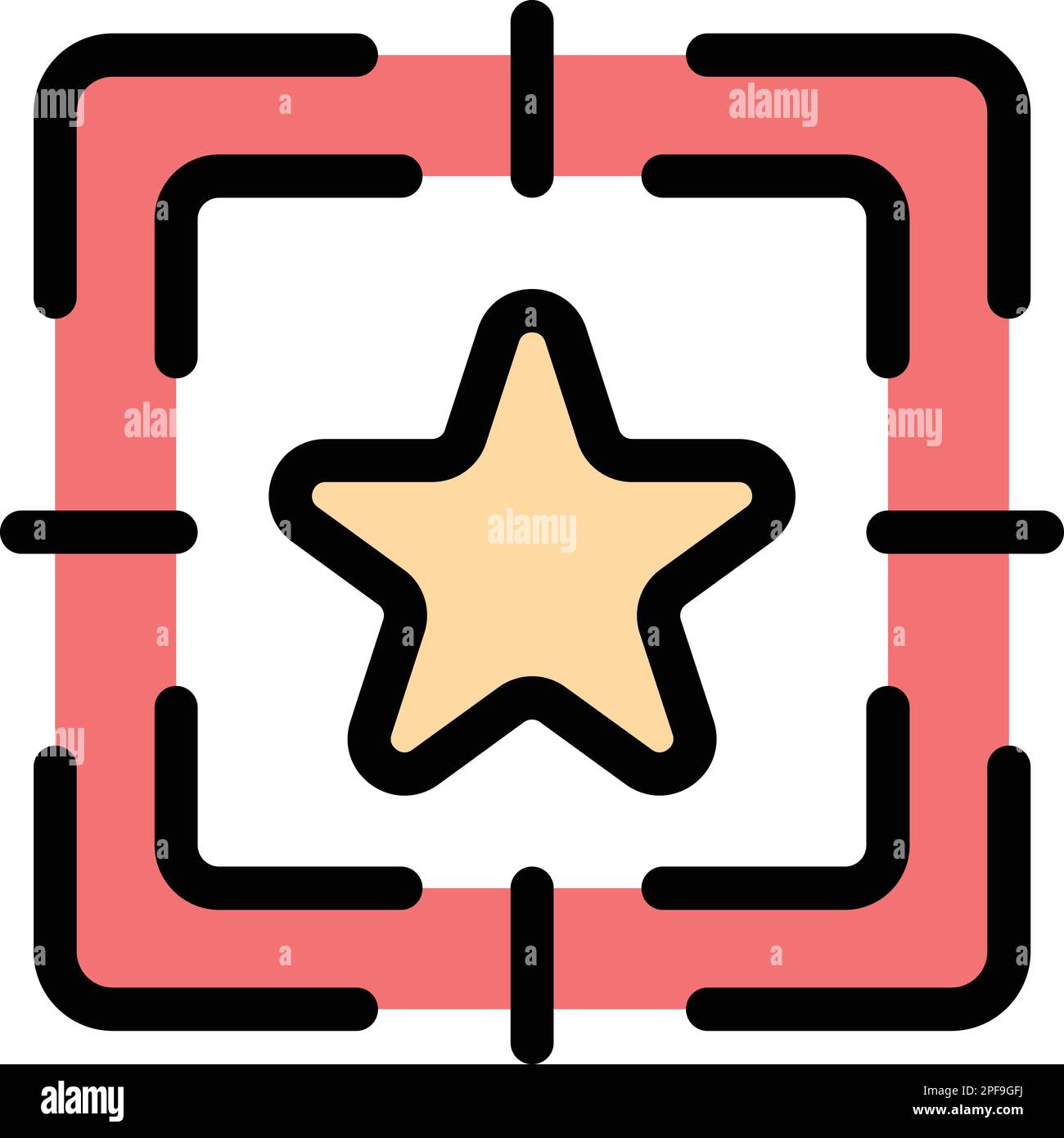 Ranking target icon. Outline Ranking target vector icon for web design ...