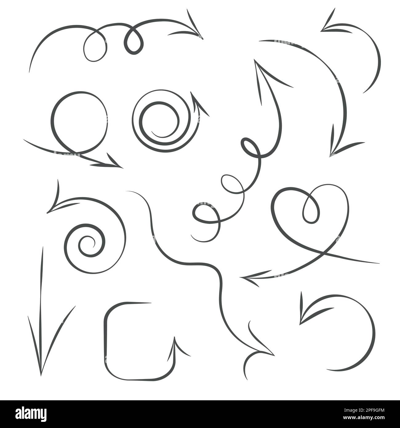 Infographic elements on isolated white background, simple arrows. Line ...