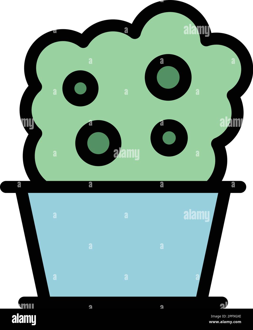 Room bush pot icon. Outline Room bush pot vector icon for web design ...