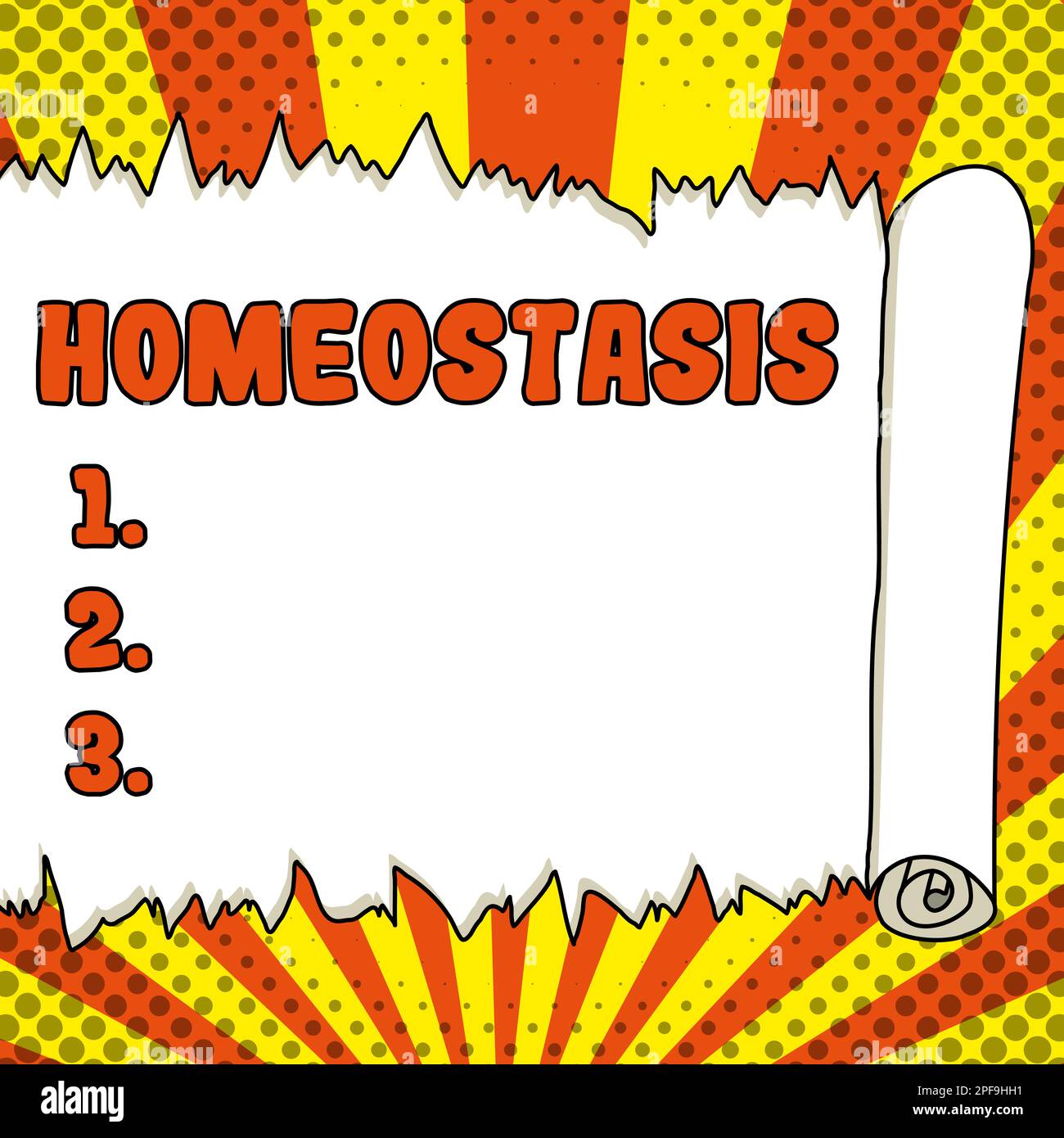 Hand writing sign Homeostasis. Business approach the tendency toward a ...