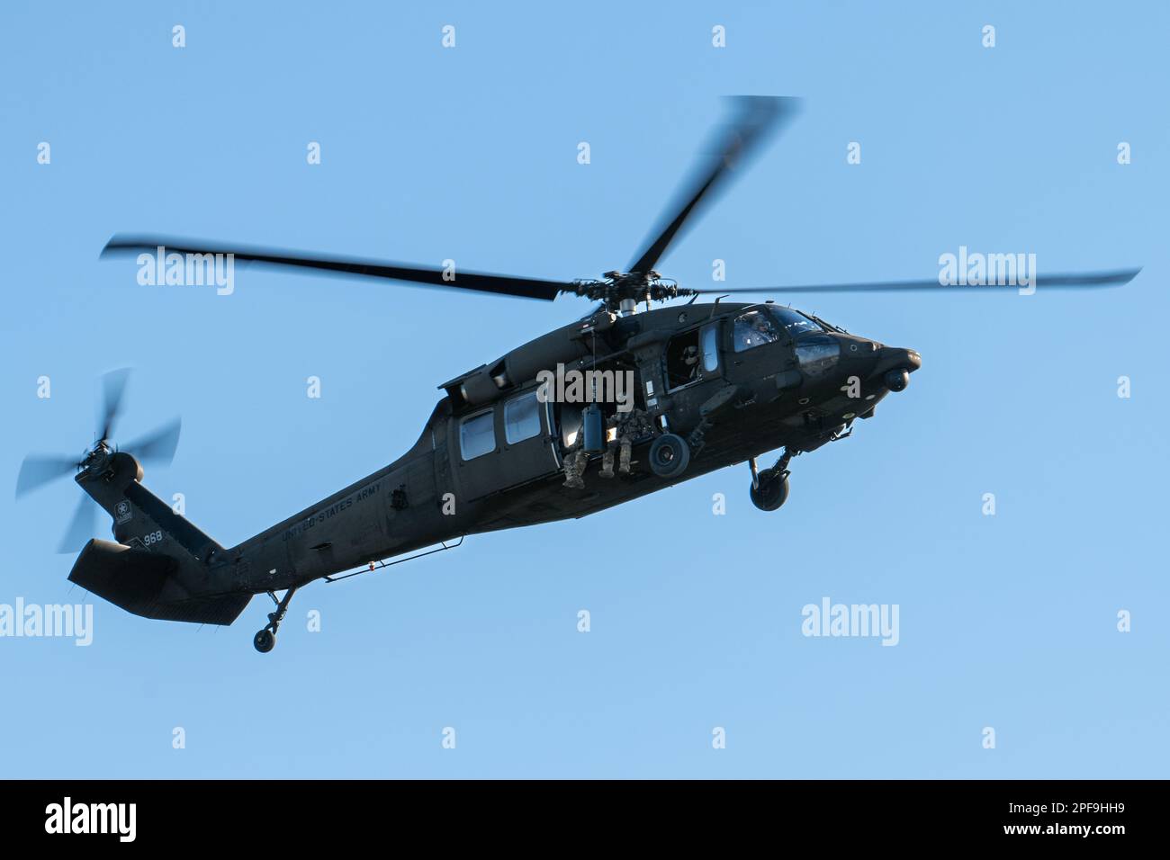A U.S. Army UH-60 Blackhawk helicopter assigned to 5th Battalion, 159th ...