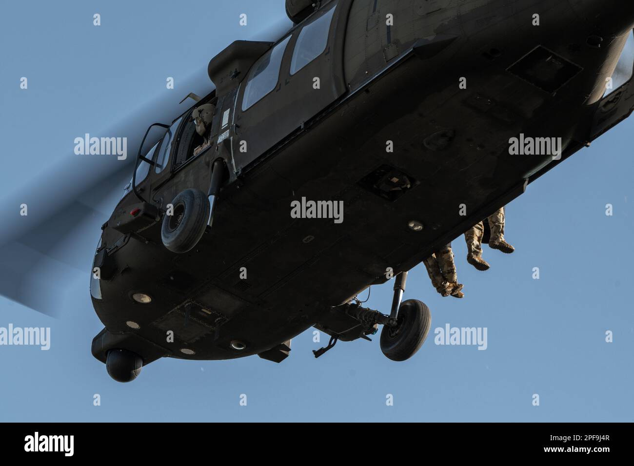 A U.S. Army UH-60 Blackhawk helicopter assigned to 5th Battalion, 159th ...