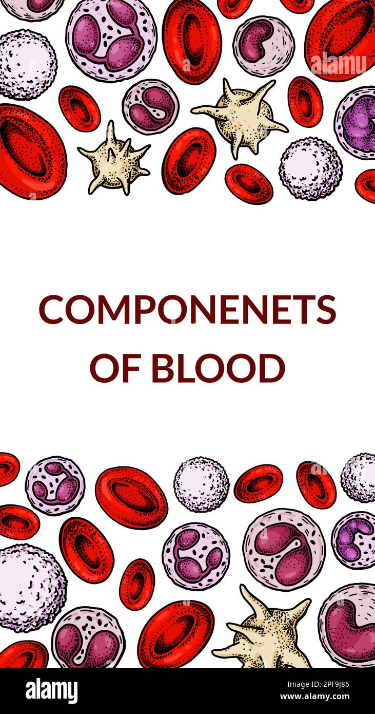 Blood cells background. Design for blood test, anemia, donation ...