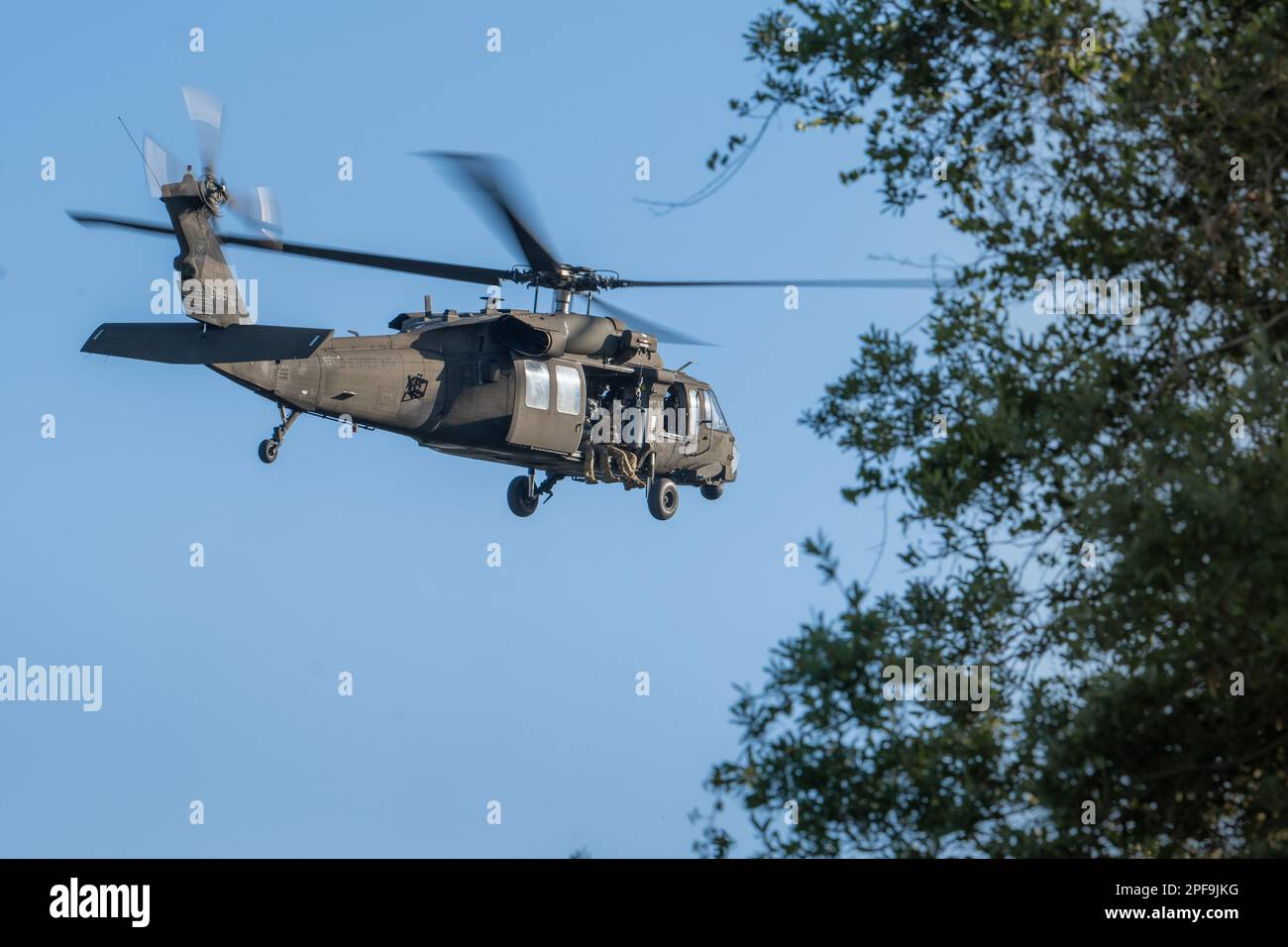 A U.S. Army UH-60 Blackhawk helicopter assigned to 5th Battalion, 159th ...