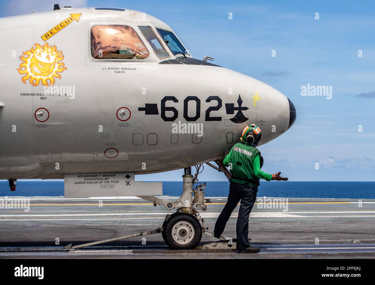 230315-N-DU622-1149 PHILIPPINE SEA (March 15, 2023) An E-2C Hawkeye ...