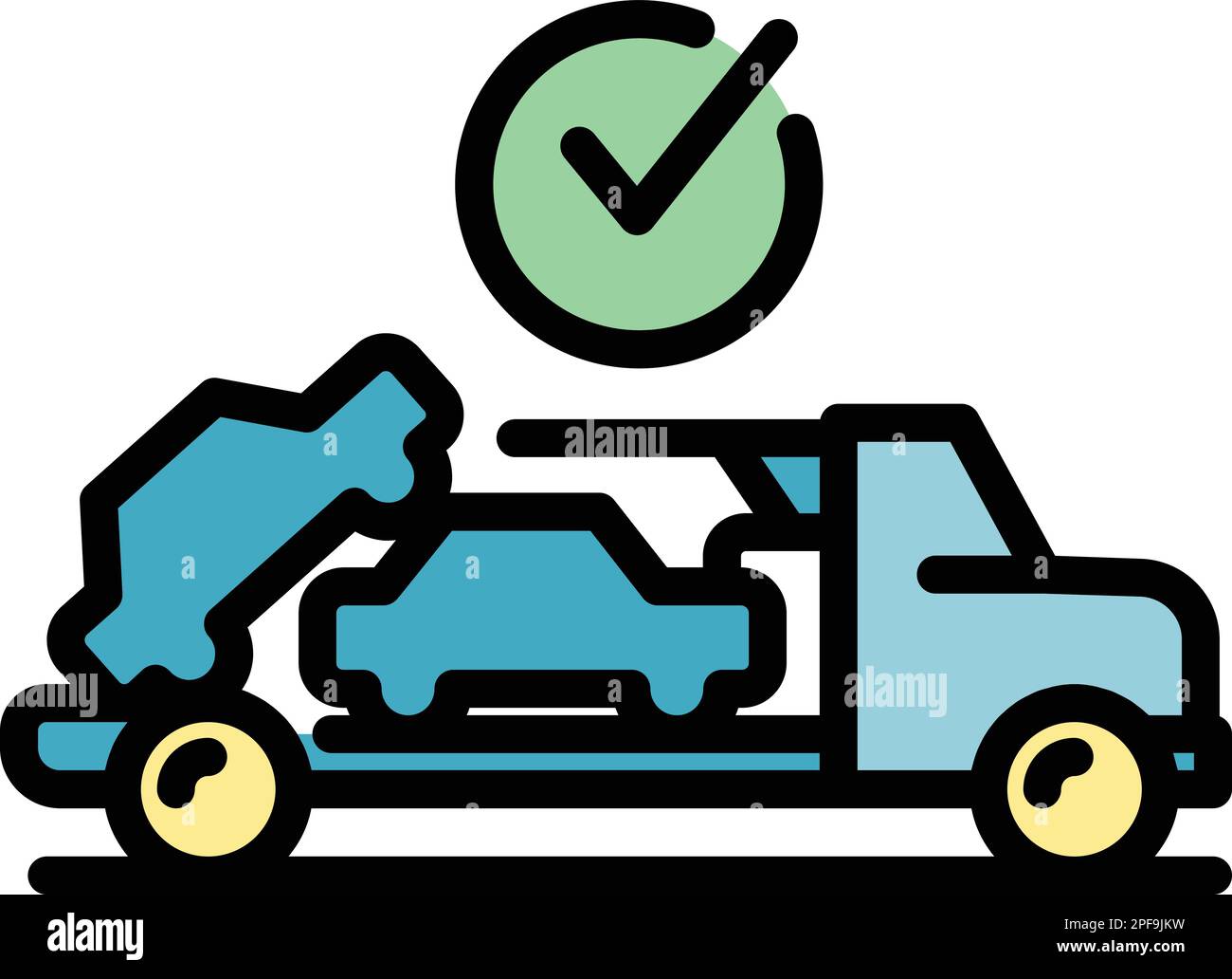 Car commerce icon. Outline Car commerce vector icon for web design ...
