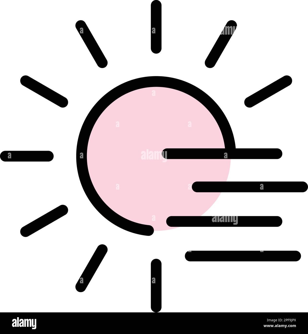 Sunrise icon. Outline Sunrise vector icon for web design isolated on ...