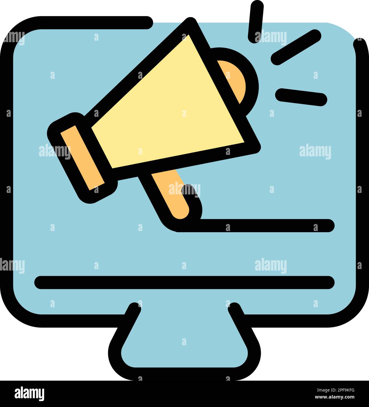 Online add icon. Outline Online add vector icon for web design isolated ...