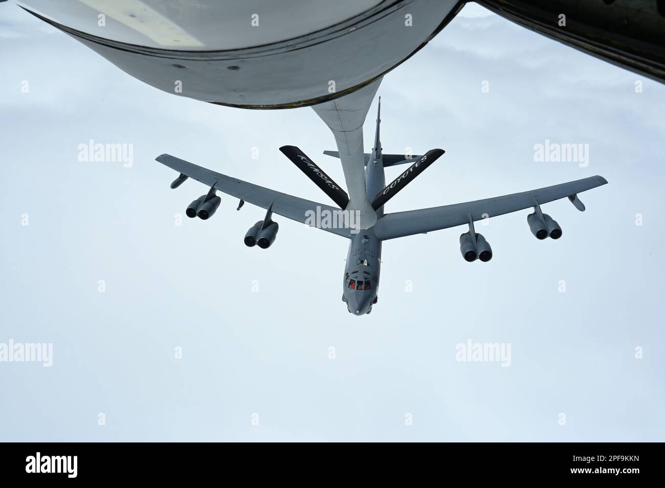 A U.S. Air Force B-52H Stratofortress assigned to the 23rd Bomb ...