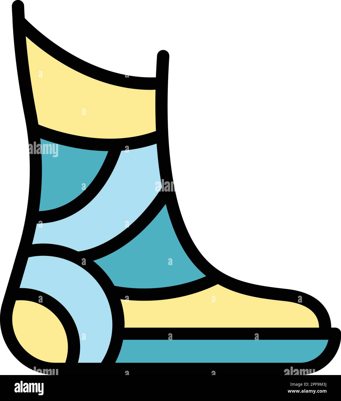 Foot injury icon. Outline Foot injury vector icon for web design ...