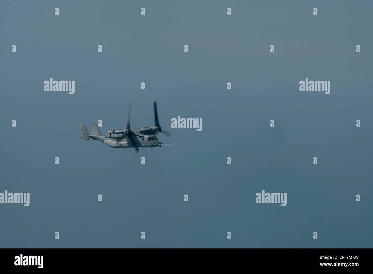 A U.S. Marine Corps MV-22B assigned to Marine Medium Tiltrotor Squadron ...