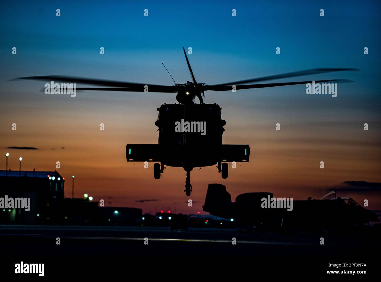 Idaho National Guard pilots take off and land UH-60 Black Hawk ...