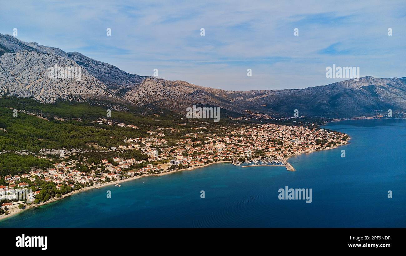 Croatia, Orebic, Pljesac. Aerial photography Stock Photo - Alamy