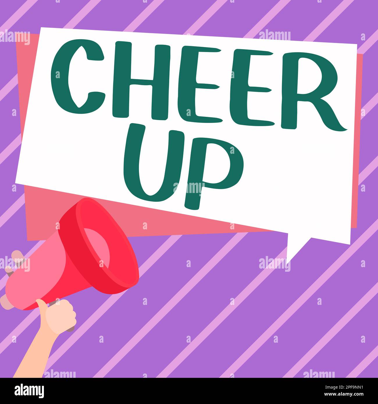 Hand writing sign Cheer Up. Internet Concept to live every moment as ...