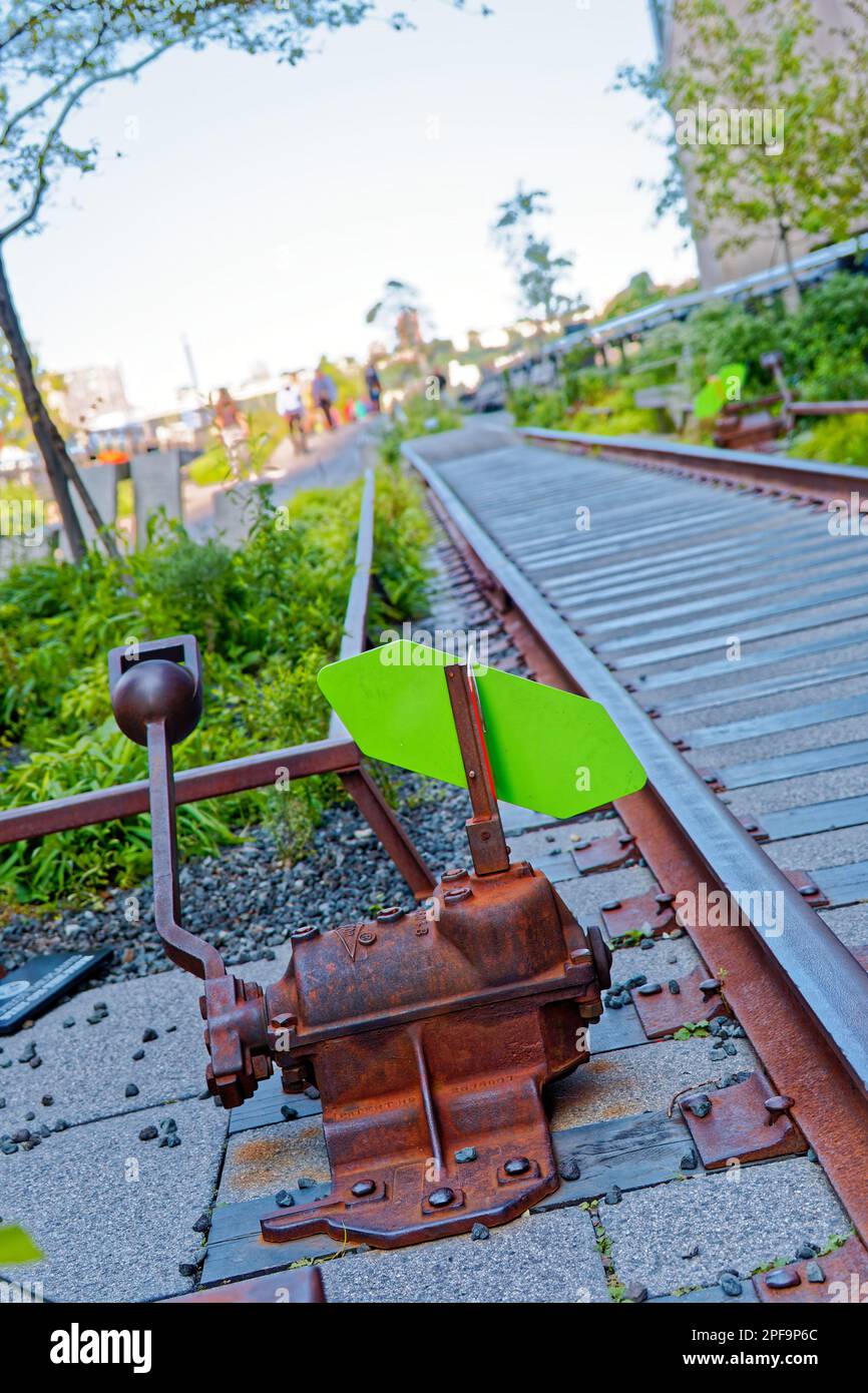Railroad track switch usa hi-res stock photography and images - Alamy