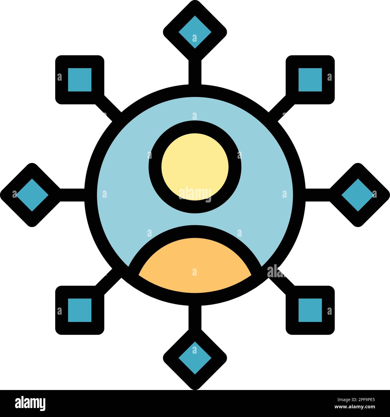 Lead crew icon. Outline Lead crew vector icon for web design isolated ...