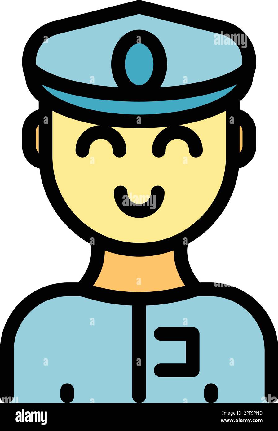 Aircraft pilot icon. Outline Aircraft pilot vector icon for web design ...