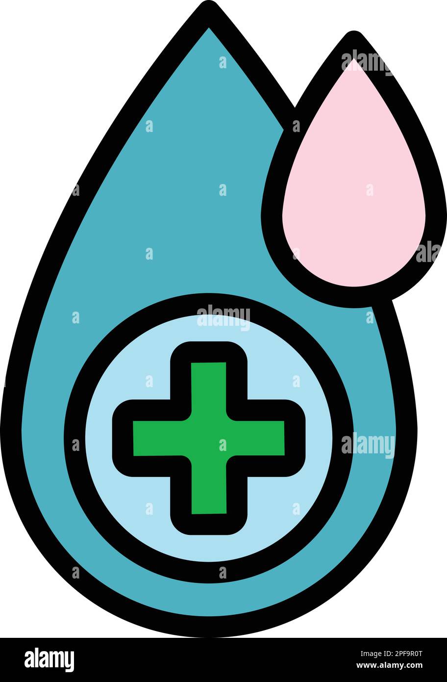 Medical drops icon. Outline medical drops vector icon for web design ...