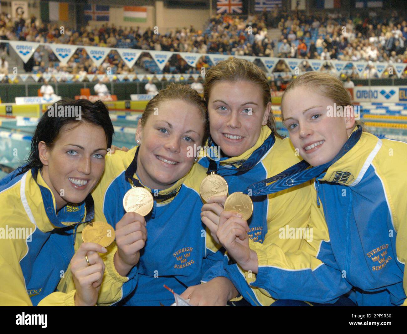Team Sweden of Jennie Lind, Emma Igelstroem, Anna-Karin Kammerling and ...