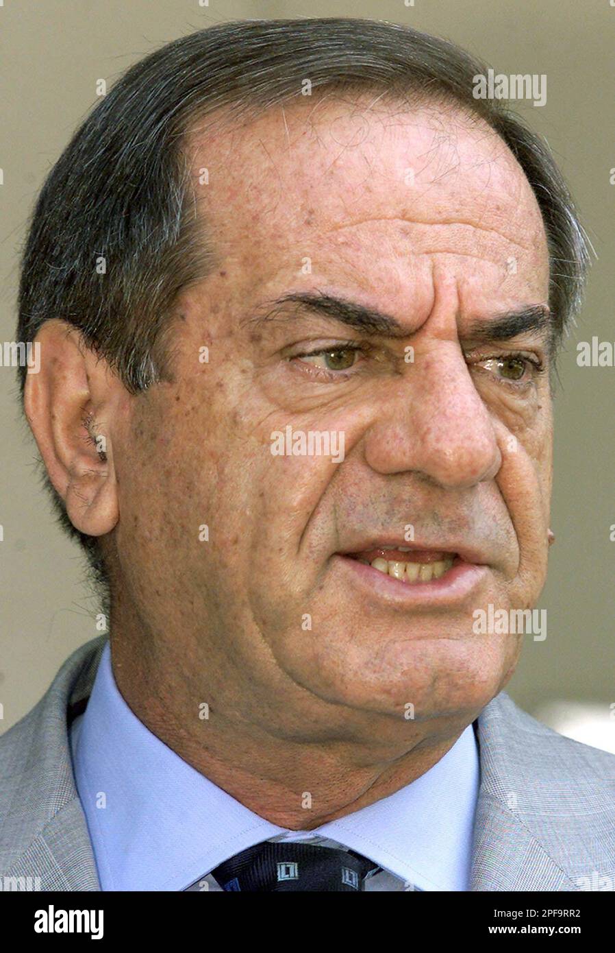 Italian businessman Ottavio Quattrocchi speaks to the newsmen at the ...