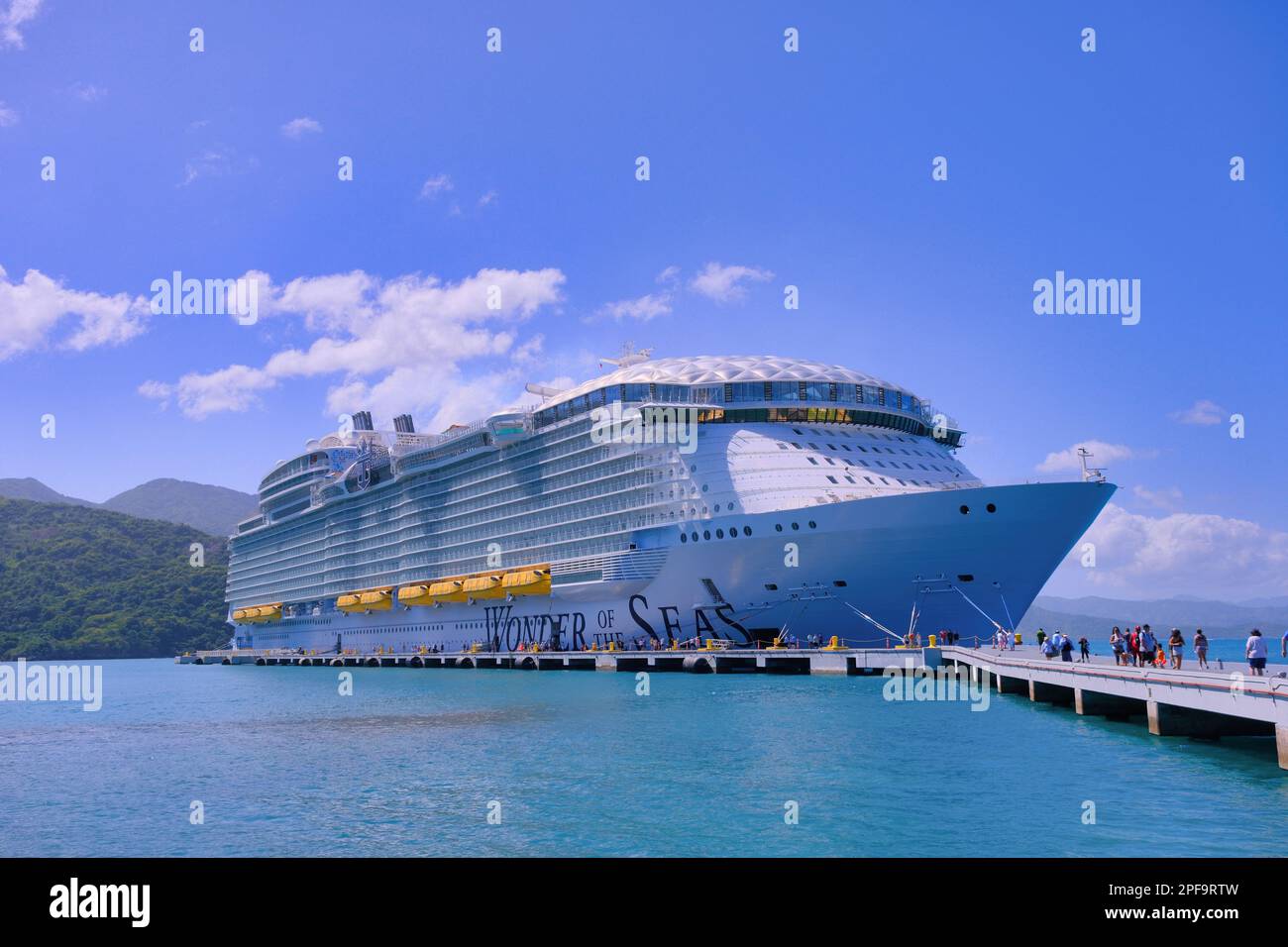 LABADEE, HAITI -January 31, 2023: Labadee is a port located on the ...