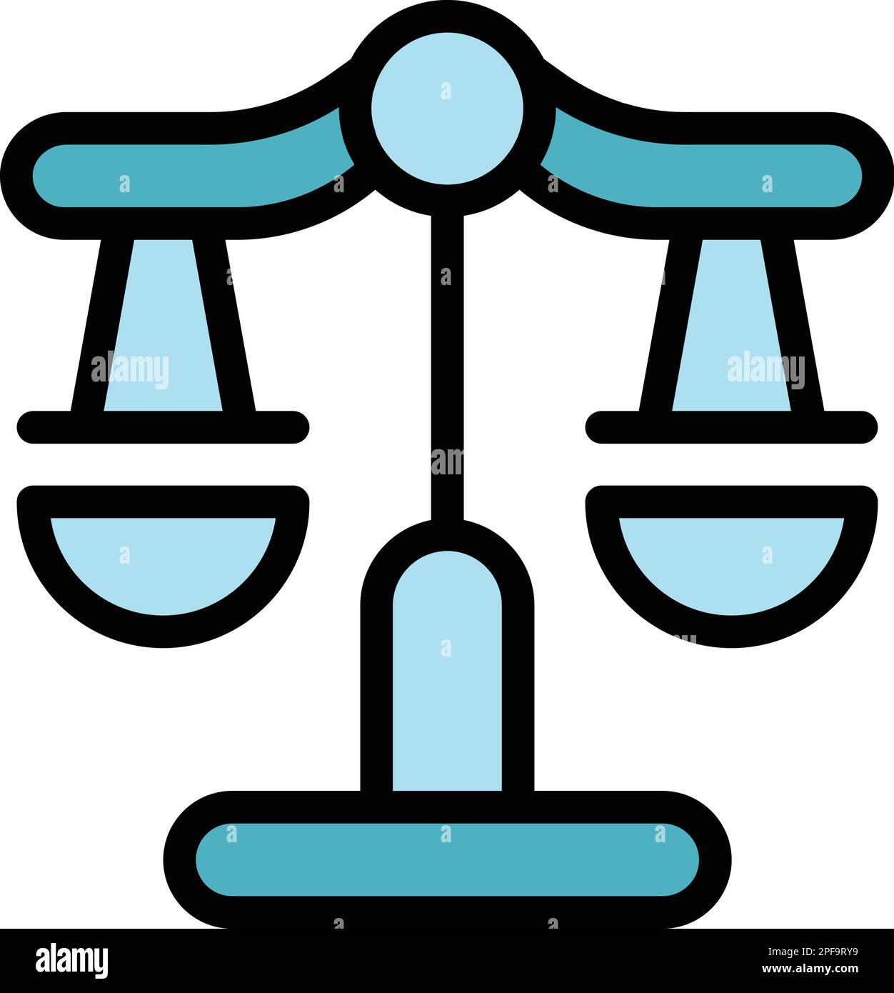 Scale trust icon. Outline scale trust vector icon for web design ...