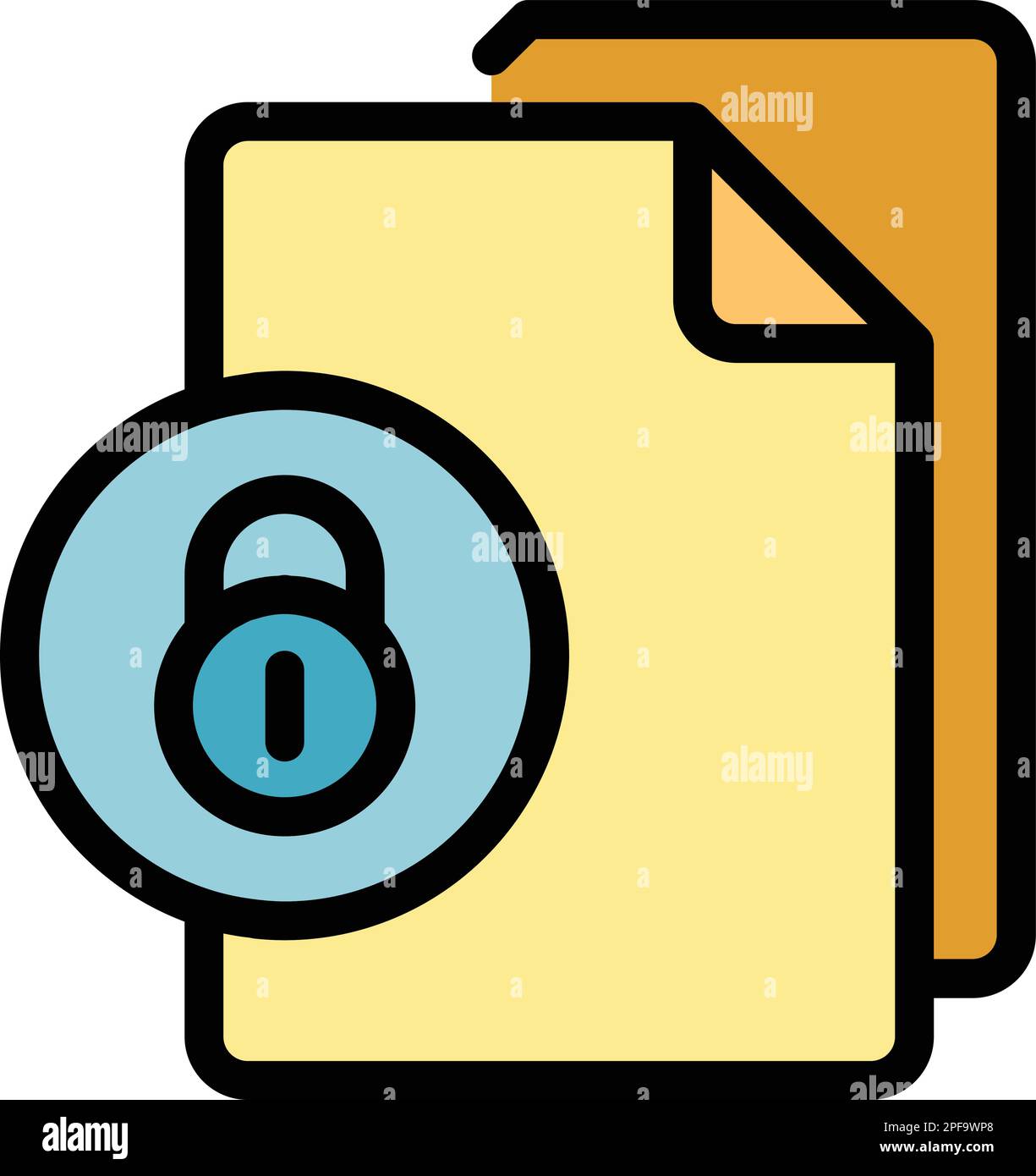 Secured reports icon. Outline secured reports vector icon for web ... Secured reports icon. Outline secured reports vector icon for web ...