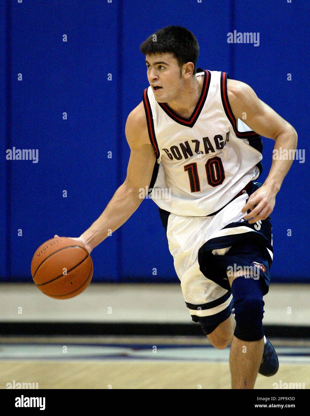 Gonzaga guard Blake Stepp drives up court against Hofstra on Nov. 22 ...