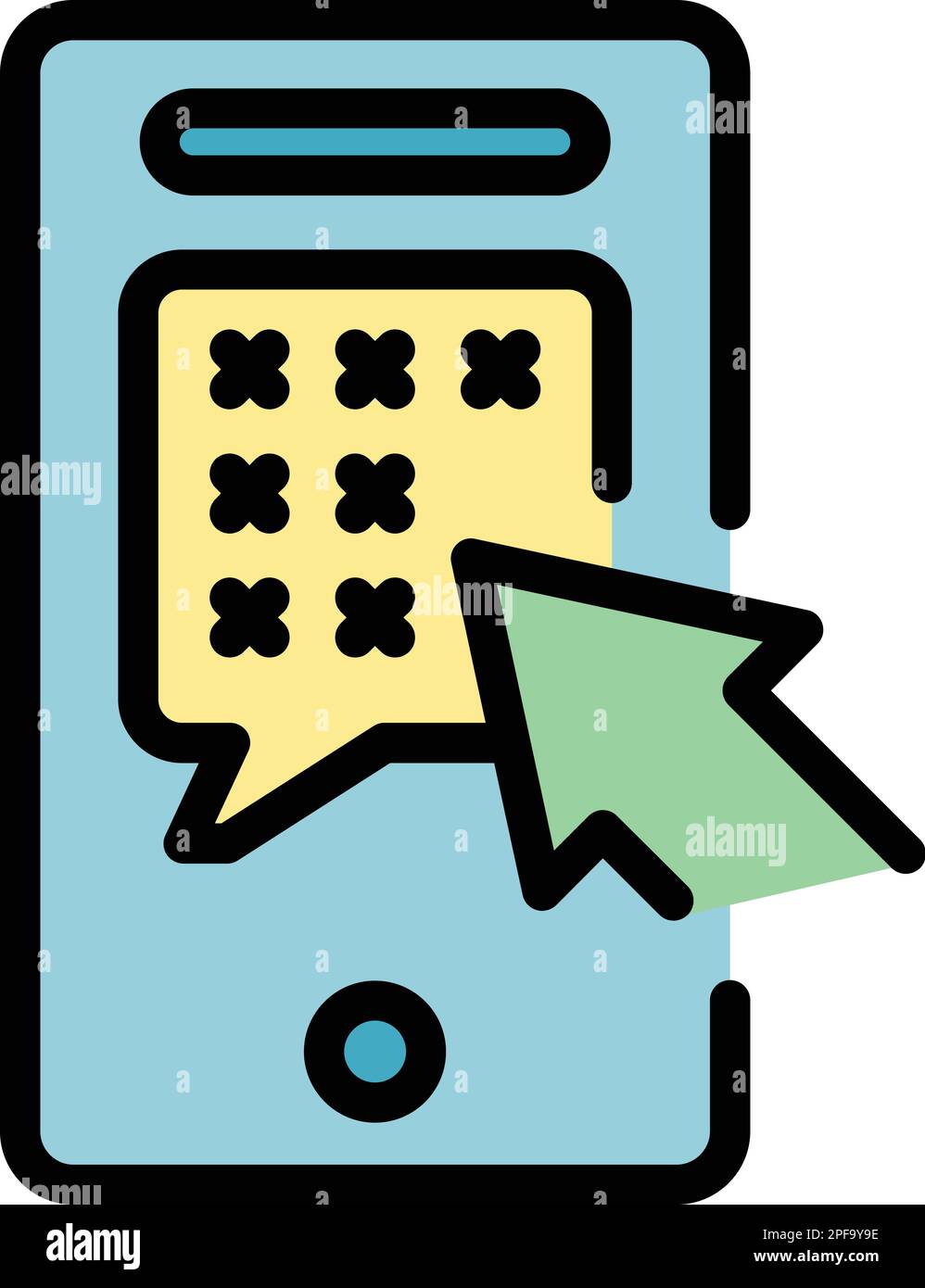 Phone information icon. Outline phone information vector icon for web ...