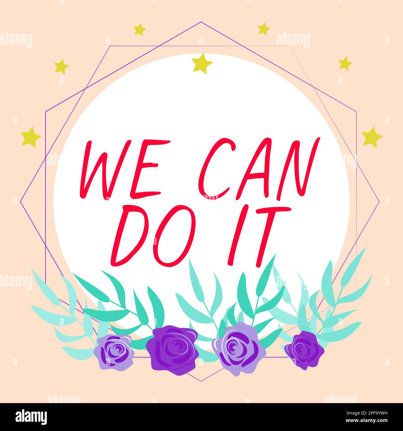 Conceptual caption We Can Do It. Business idea see yourself as powerful ...