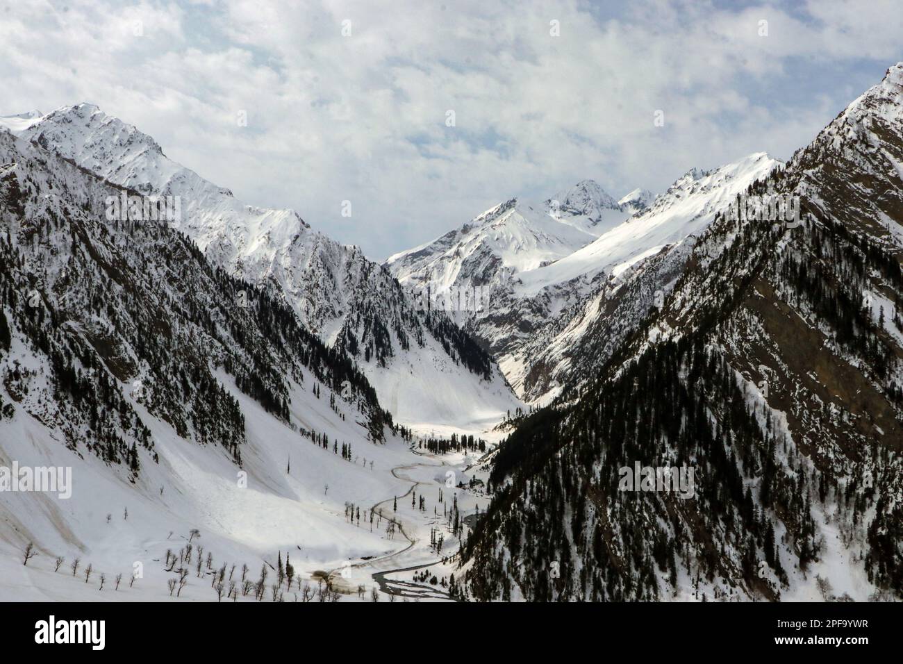 Ladakh, Kargil, India. 16th Mar, 2023. A view of Himalayan Zoji La Pass ...