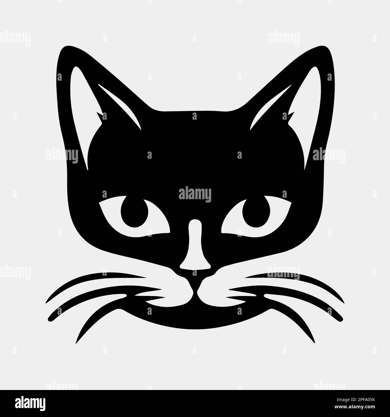 cute cat vector drawing isolated on white Stock Vector Image & Art - Alamy