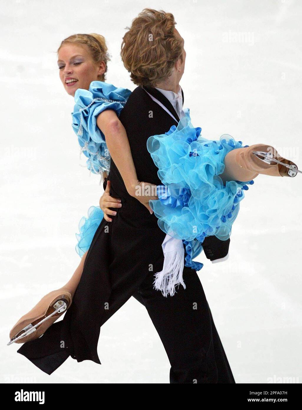 German pair Kati Winkler, left, and Rene Lohse perform during the ...