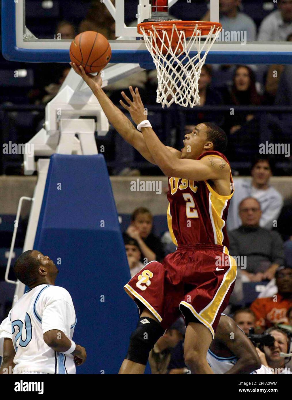 Southern California's Nick Curtis shoots a reverse layup in the first ...