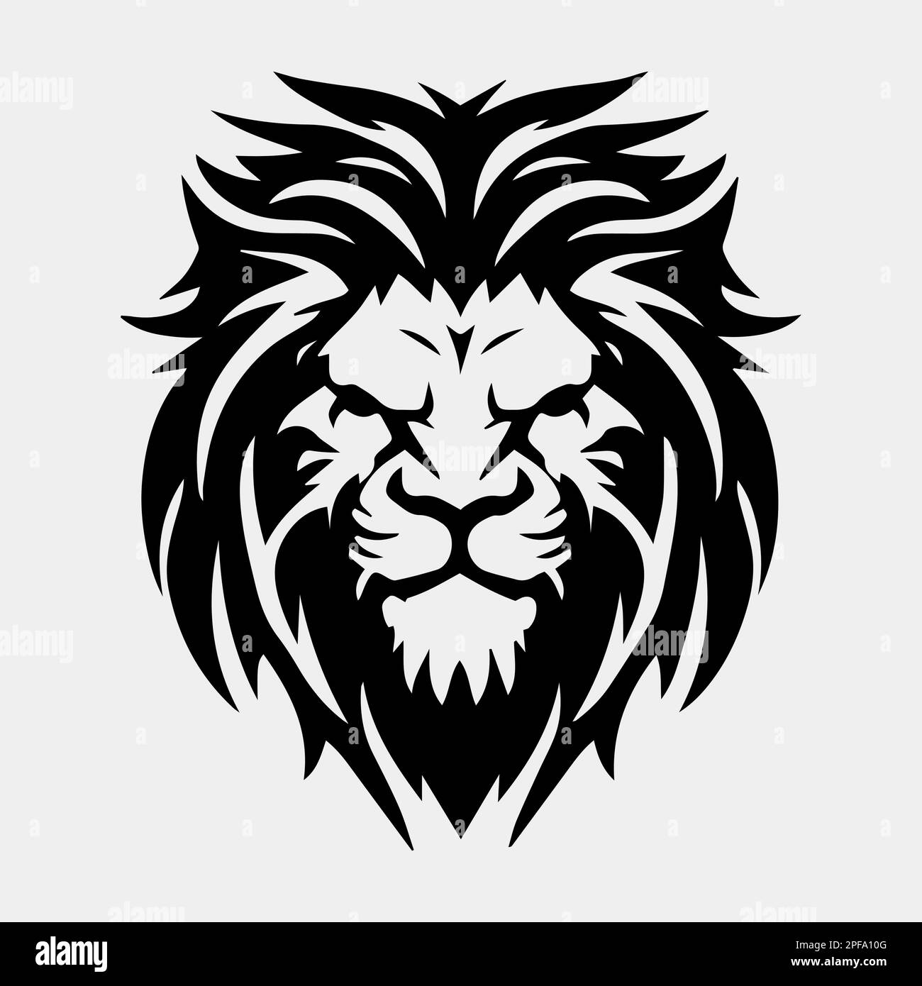 lion head mascot logo vector design Stock Vector Image & Art - Alamy