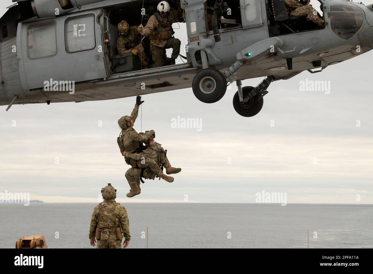 A Coast Guard Maritime Security Response Team West boarding team ...