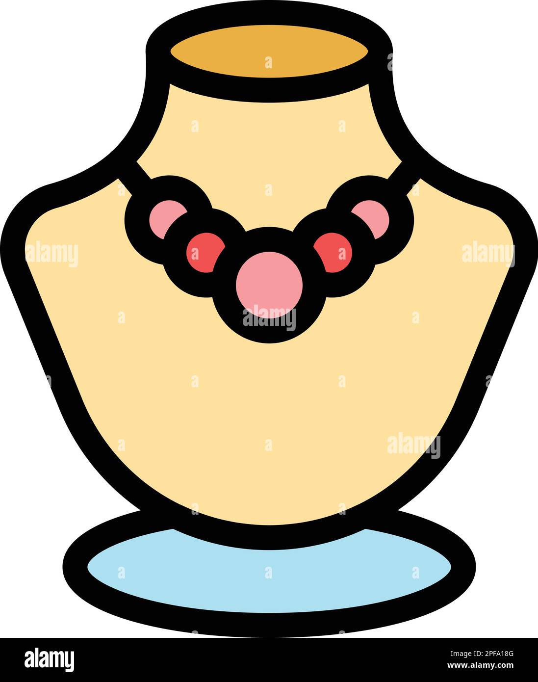 Jewelry dummy store icon. Outline Jewelry dummy store vector icon for web design isolated on ...