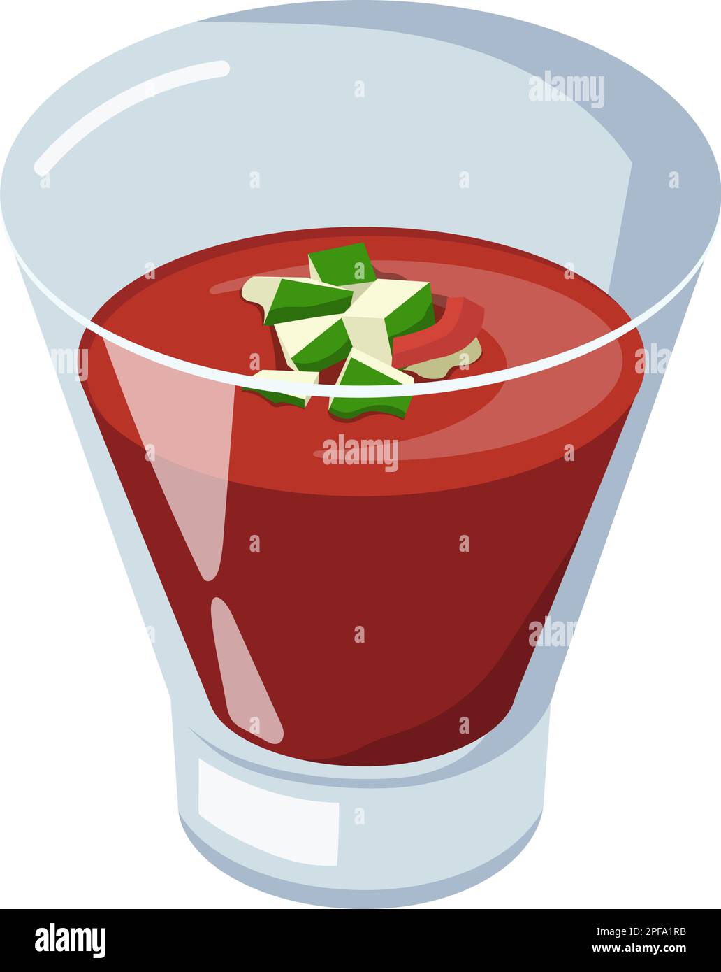 gazpacho. Vector isolated on a white background Stock Vector Image ...