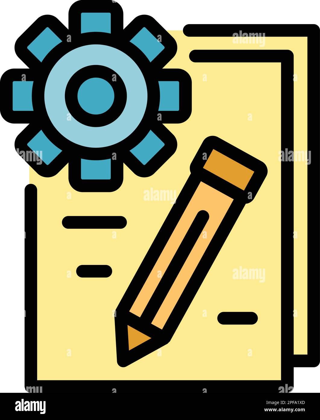 Technical configuration icon. Outline technical configuration vector ...