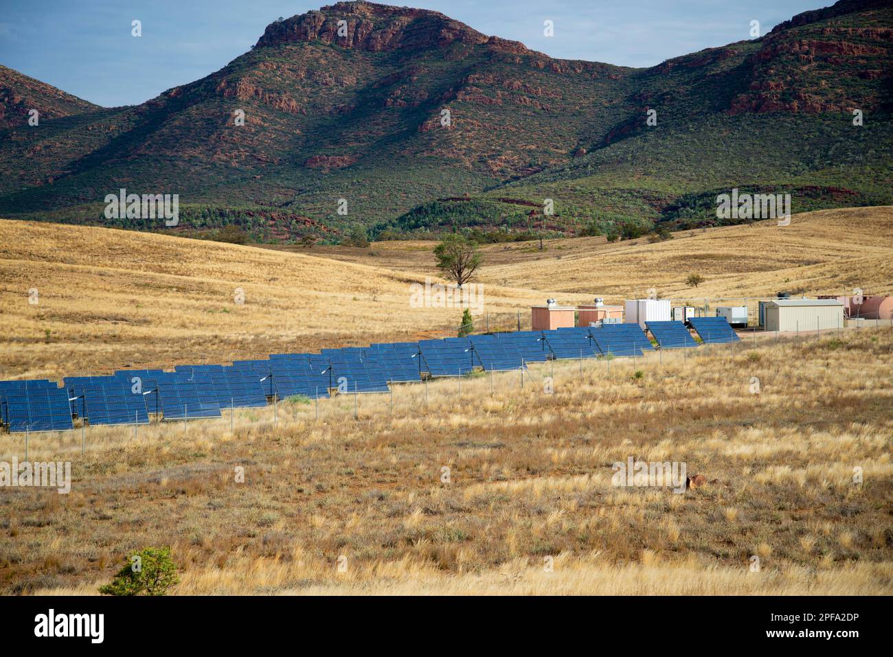 Solar Power Station in the Outback Stock Photo - Alamy