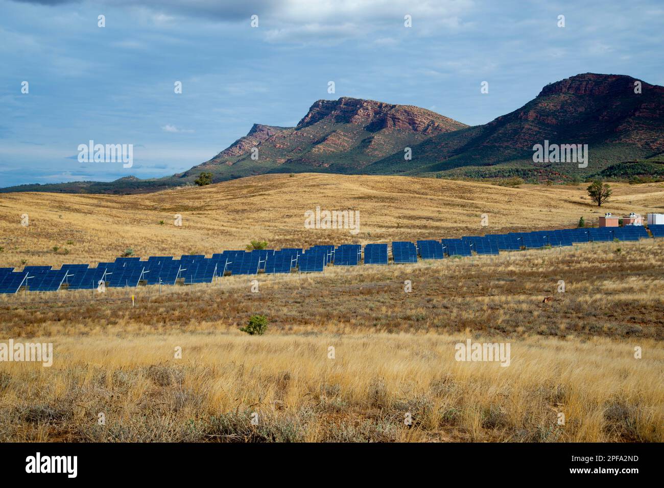 Solar Power Station in the Outback Stock Photo - Alamy