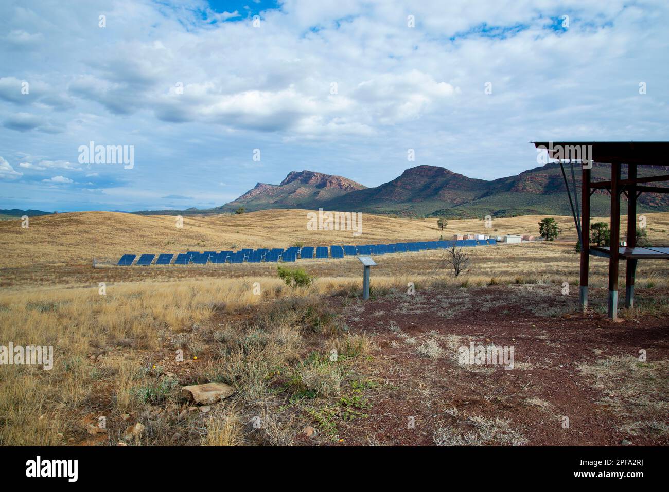 Solar Power Station in the Outback Stock Photo - Alamy