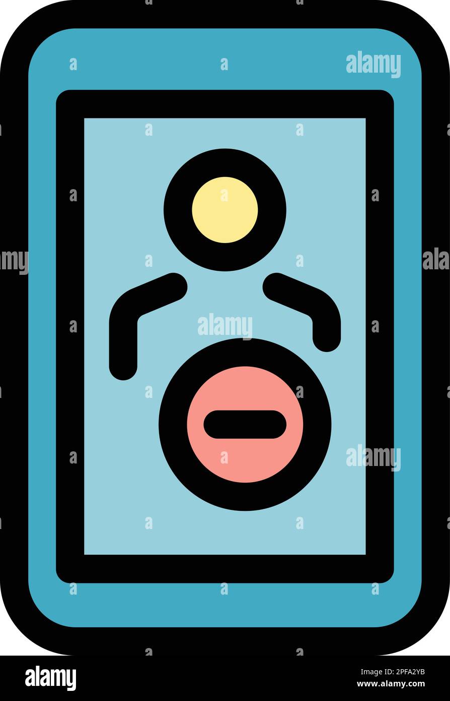 Remove profile icon. Outline remove profile vector icon for web design ...