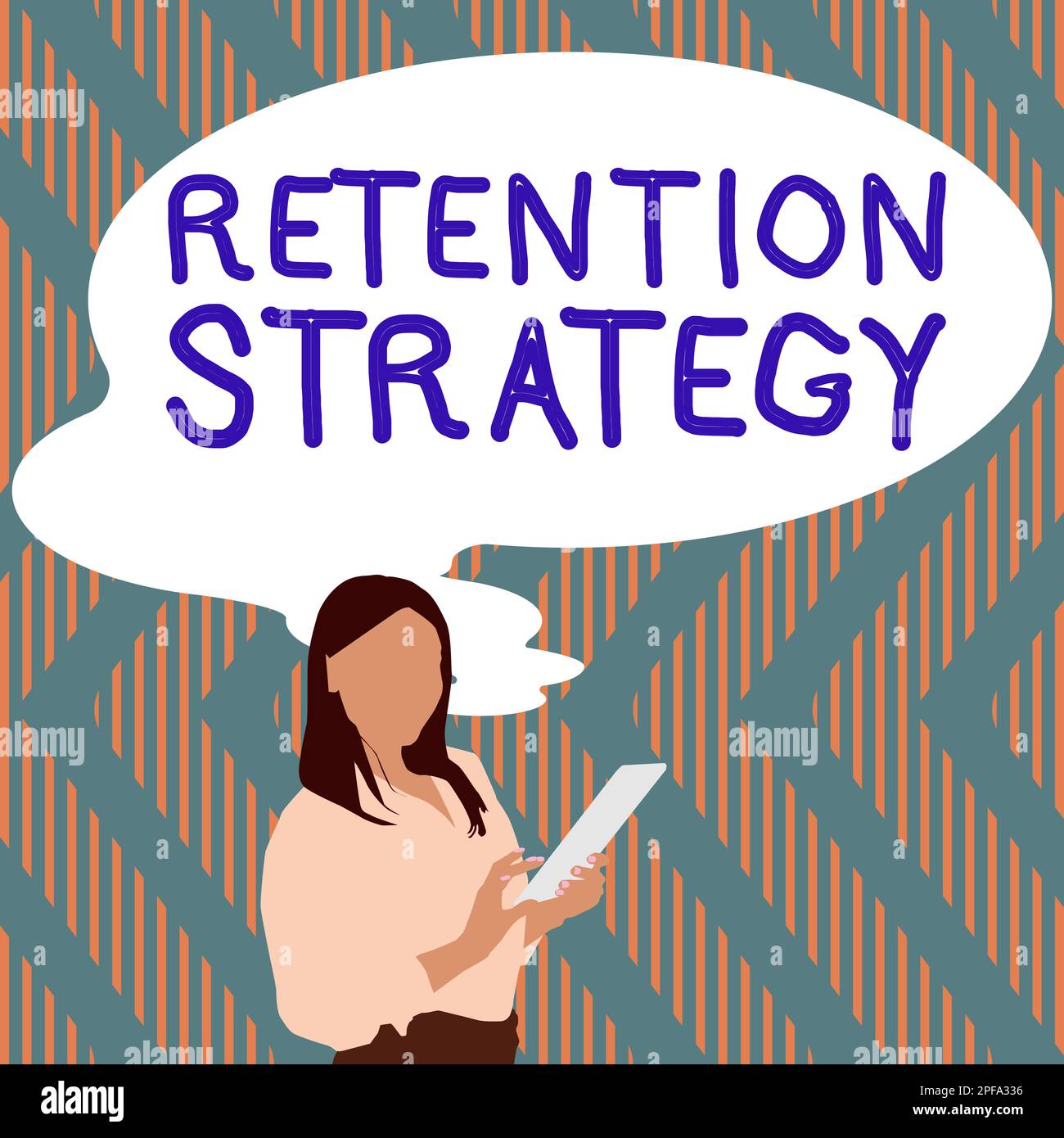 Text showing inspiration Retention Strategy. Internet Concept ...