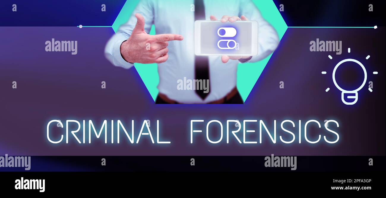 Conceptual display Criminal Forensics. Business idea Federal Offense ...