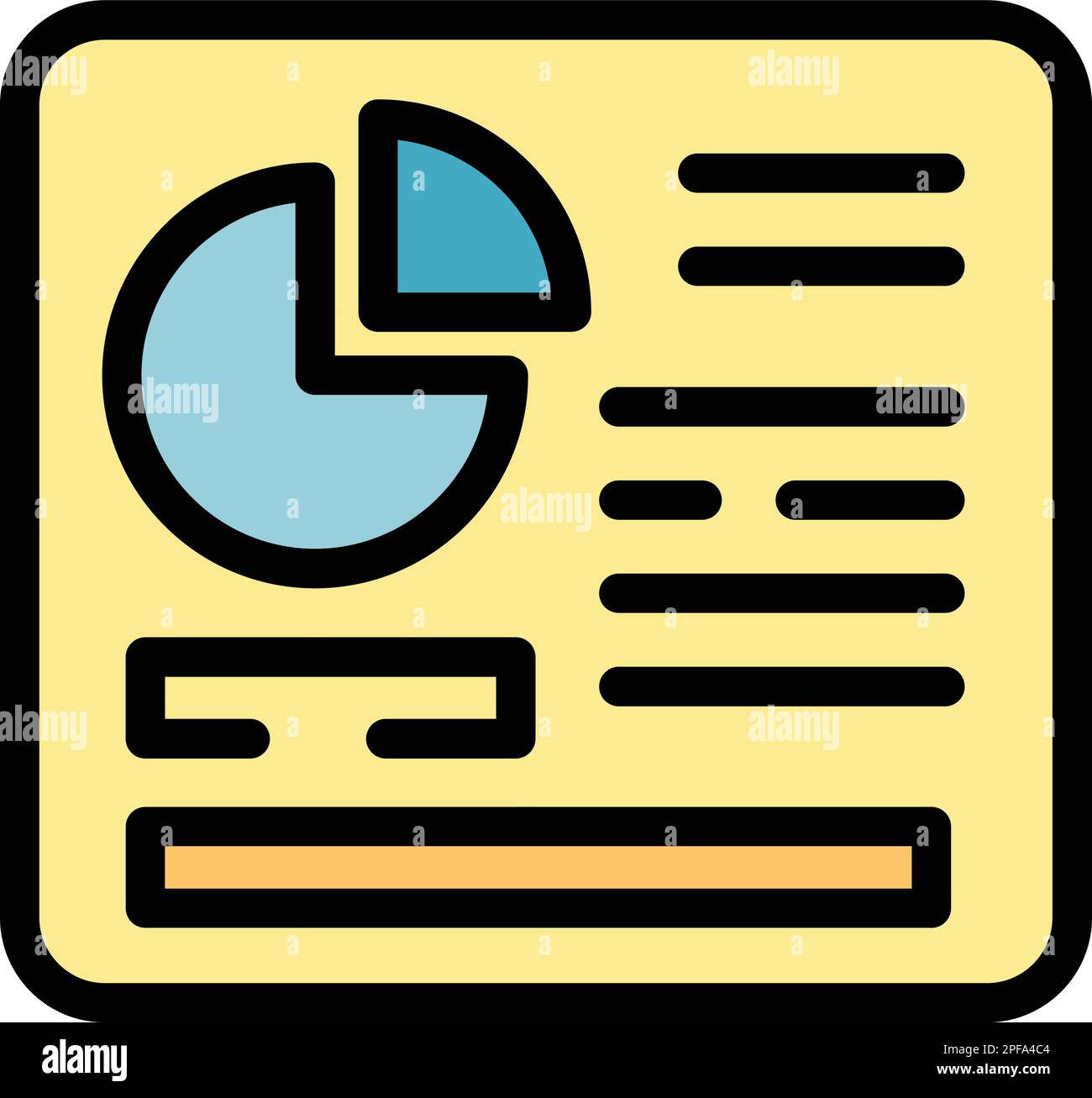 Business document icon. Outline business document vector icon for web ...