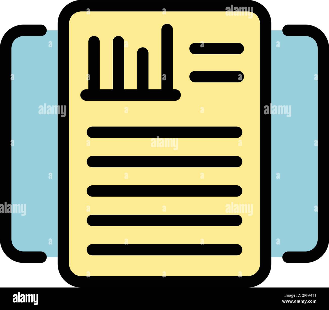 Report service icon. Outline report service vector icon for web design ...