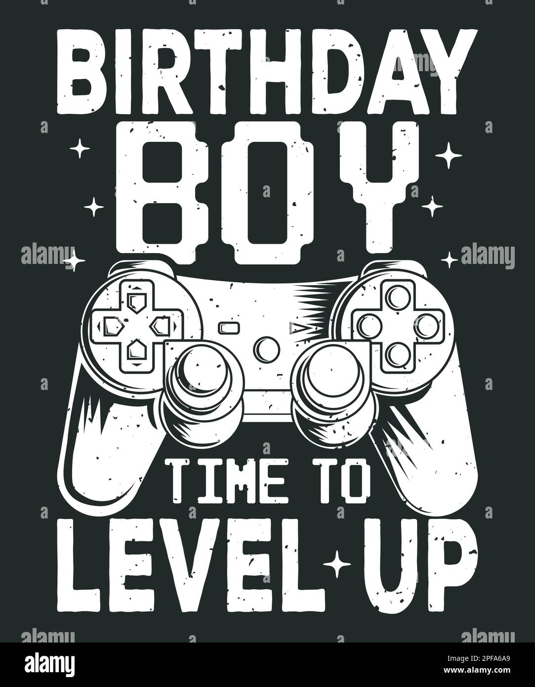 Birthday boy time to level up gaming svg t-shirt design with game ...