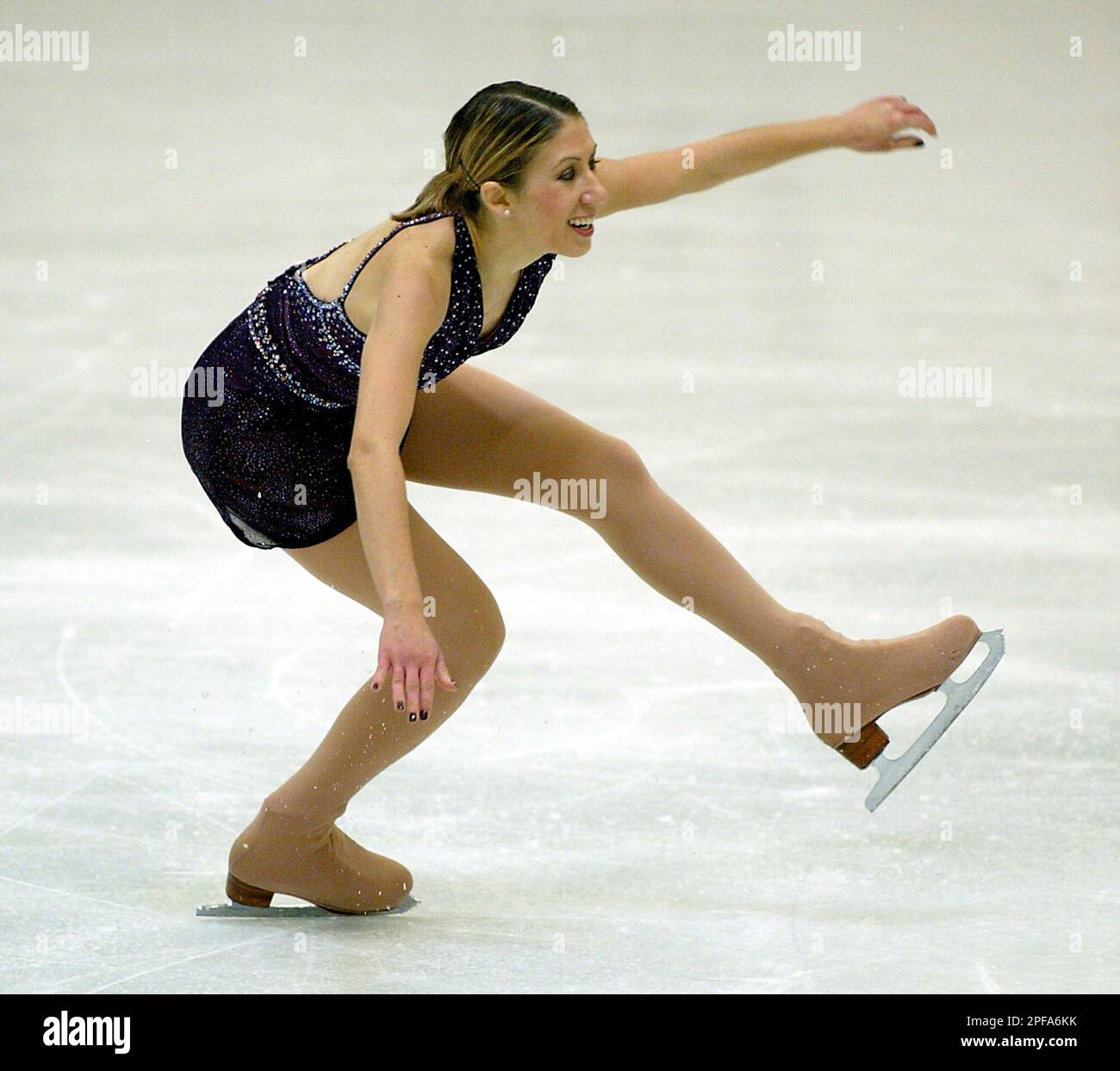 Amber Corwin from the USA performs her free skating at the ISU Grand ...